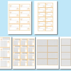 Flashcards, Printable Flashcards, Student Printable, Student, Planner ...
