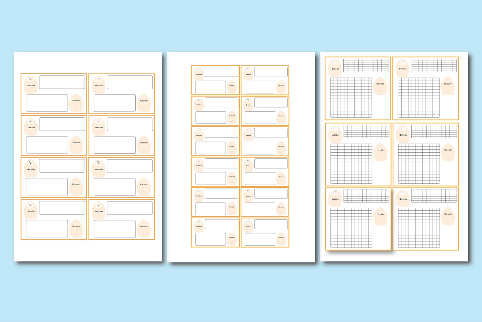 Flashcards, Printable Flashcards, Student Printable, Student, Planner ...