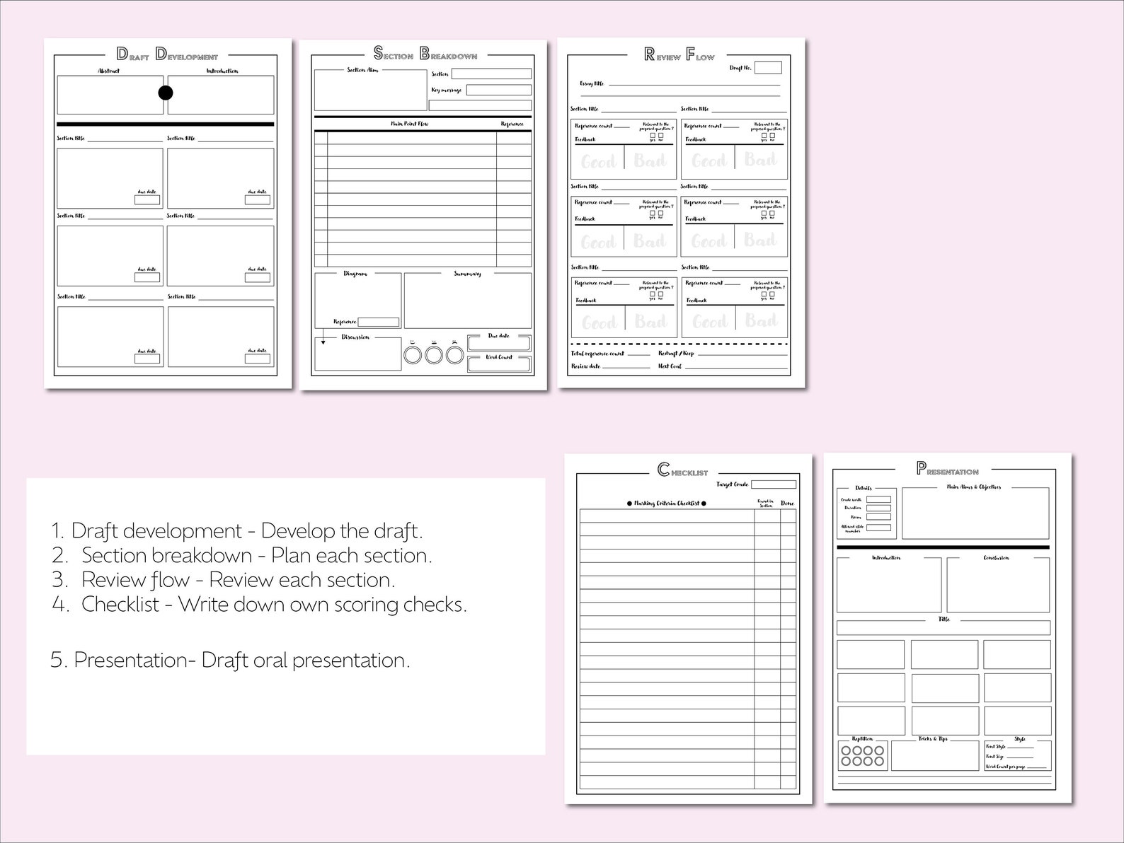 All in One Dissertation Planner, Dissertation Planner, Thesis Planner ...
