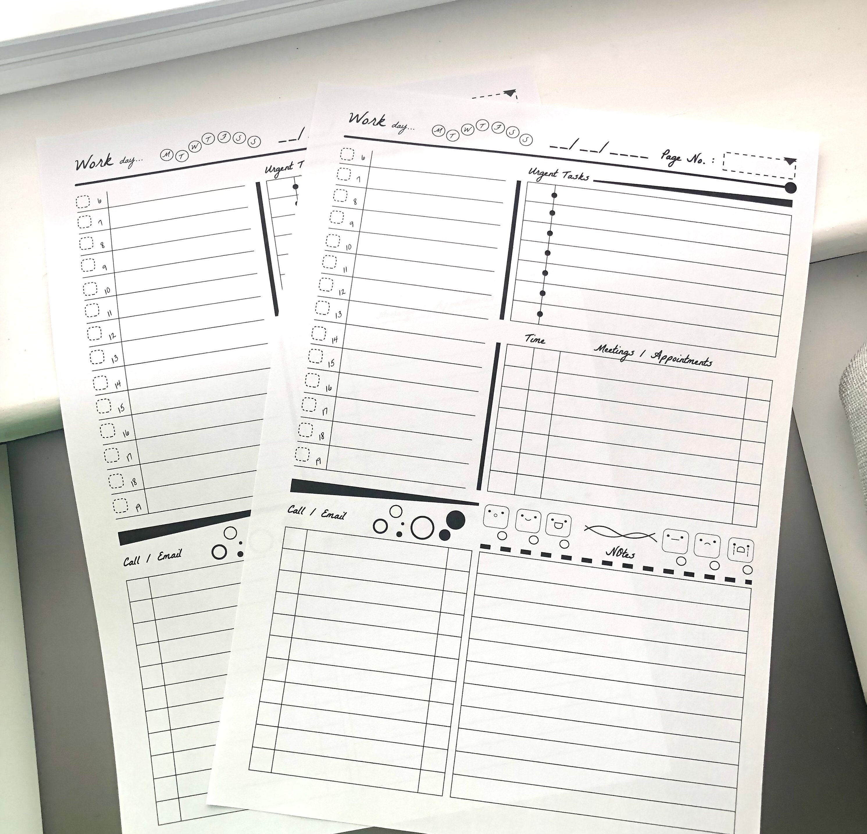 Work From Home Planner, Wfh, Planner Organizer, Meeting Organizer, Work ...