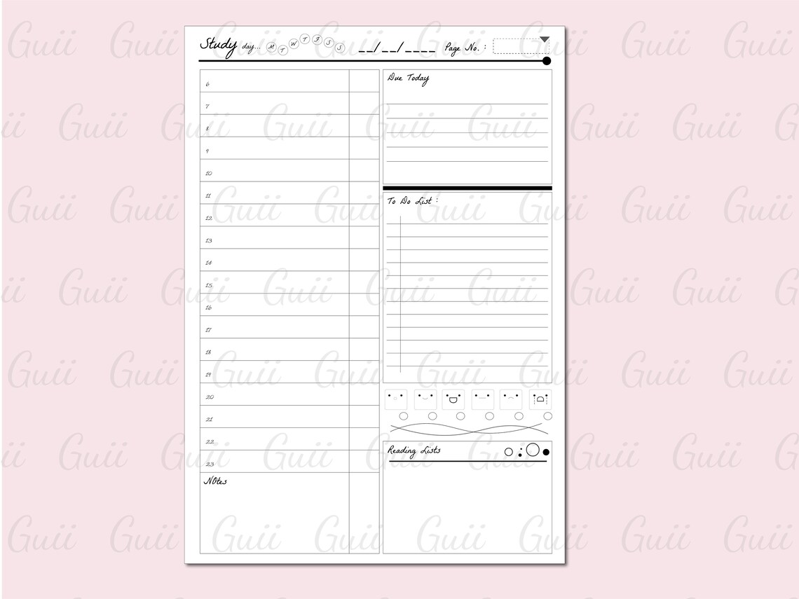 Student Daily Planner Sheet, Student Organizer, Student Printable, Hd ...