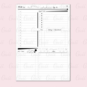 Work From Home Planner, Wfh, Planner Organizer, Meeting Organizer, Work ...