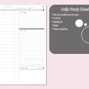 Student Daily Planner Sheet, Student Organizer, Student Printable, Hd ...