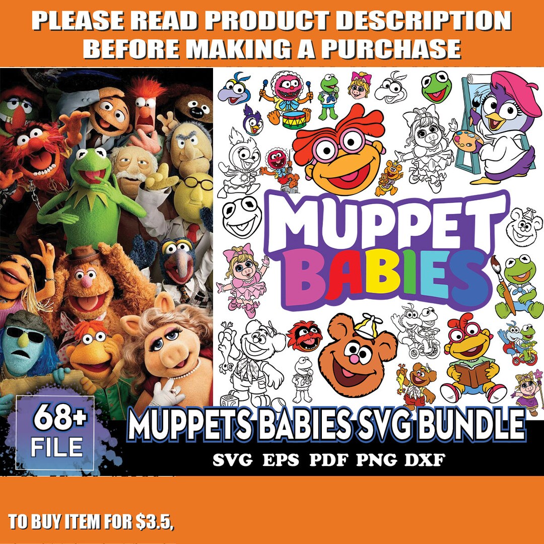 68 Files Muppets Babies Svg Bundle, Muppets Svg, Cricut Printable ...