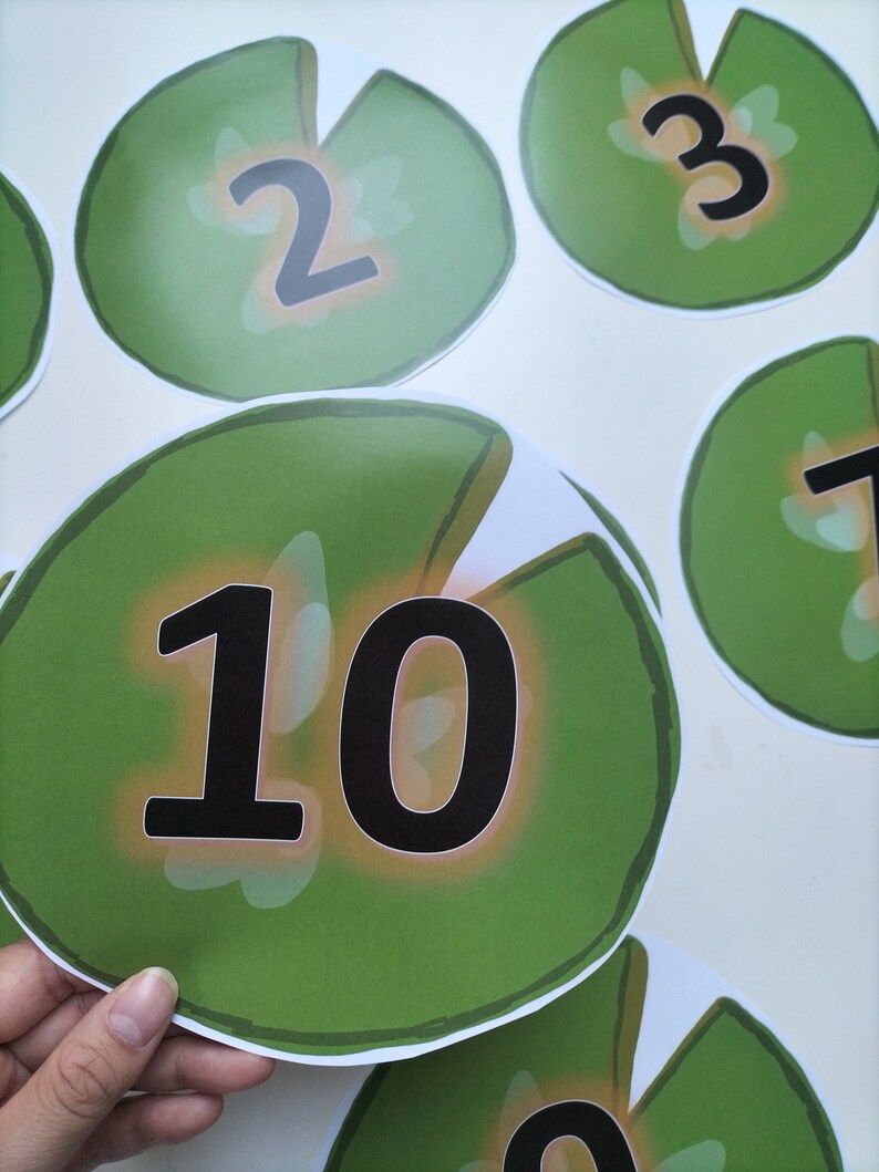 Lily Pad Number String for Classrooms, Nursery, Children's Bedrooms ...