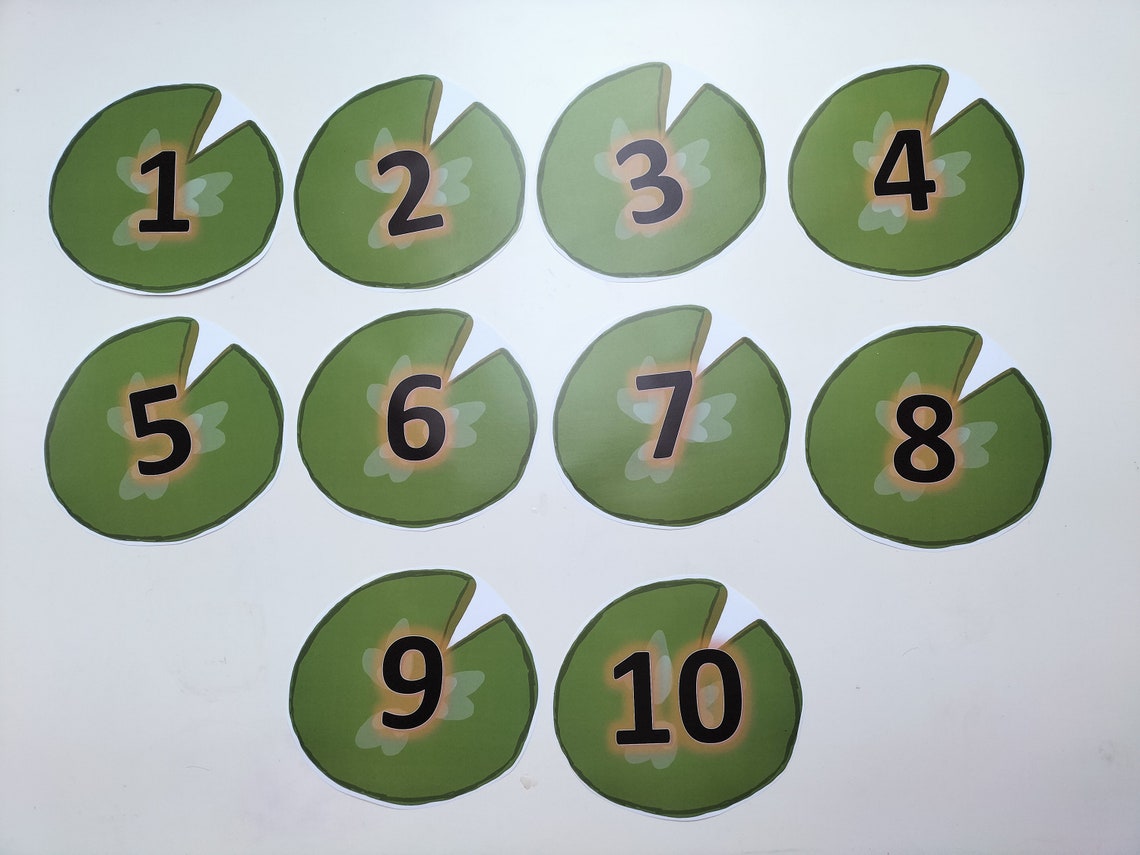 Lily Pad Number String for Classrooms, Nursery, Children's Bedrooms ...
