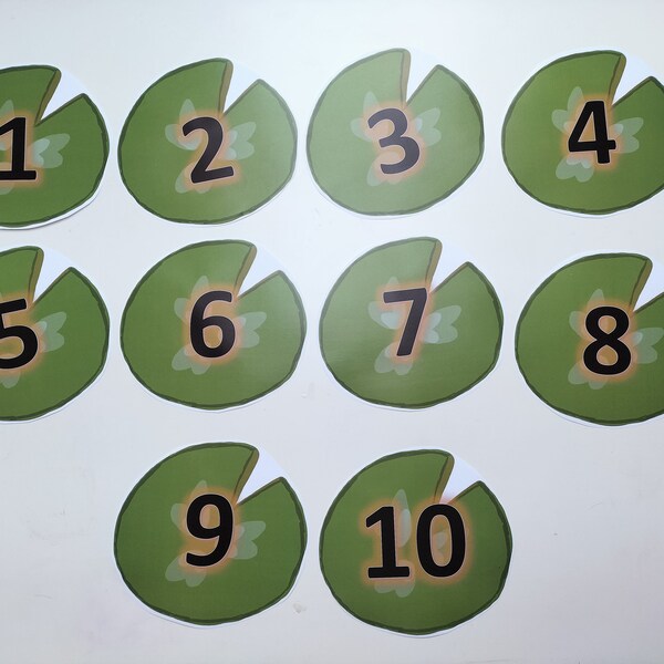 Lily Pad Number String for Classrooms, Nursery, Children's Bedrooms ...