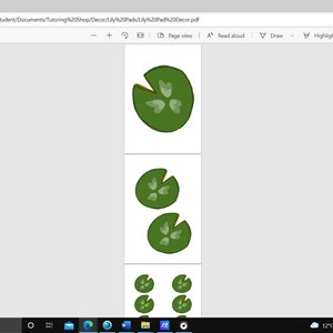 12 Lily Pads in 4 Different Sizes, for Parties, School, Decoration ...