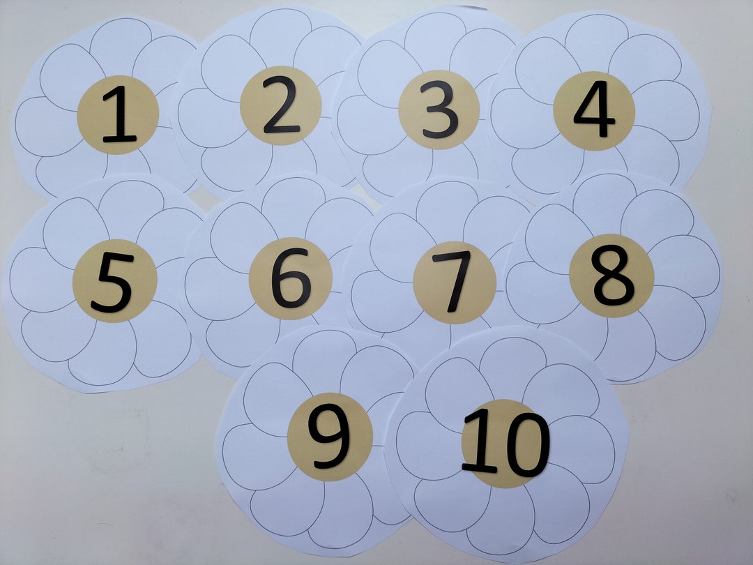 Daisy Number String for Classrooms, Nursery, Children's Bedrooms, EYS ...