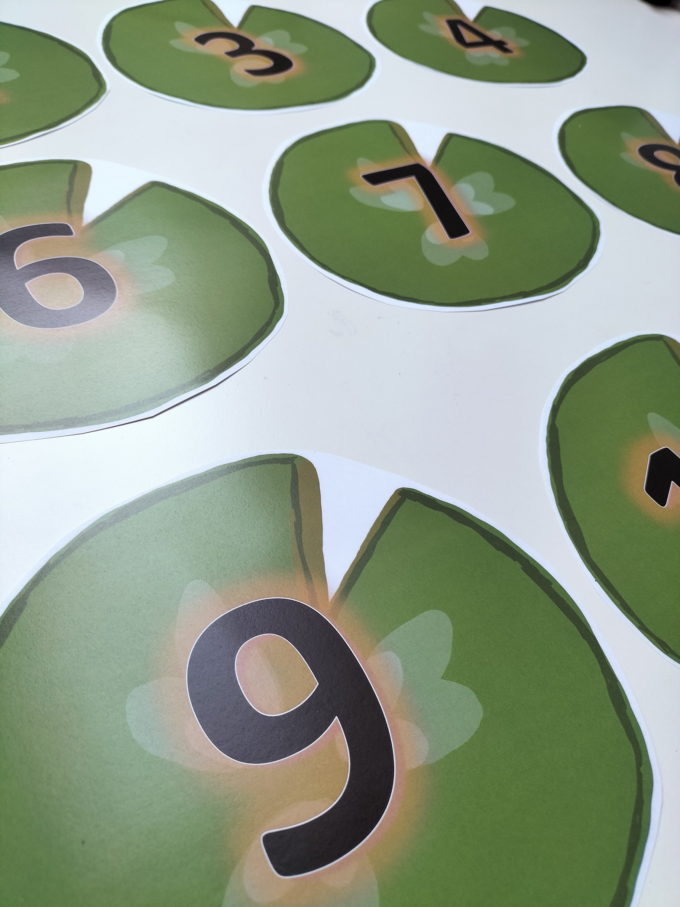 Lily Pad Number String for Classrooms, Nursery, Children's Bedrooms ...