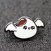 Mochi Bat Enamel Pin Redbean by Collectibats - Etsy