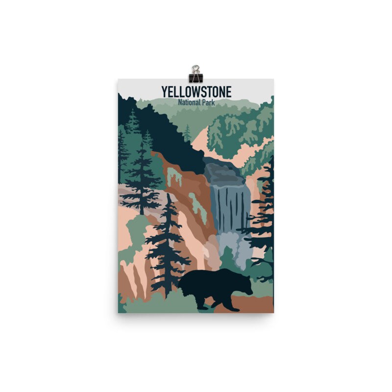 National Park Travel Posters Single or Set Vintage Style | Etsy