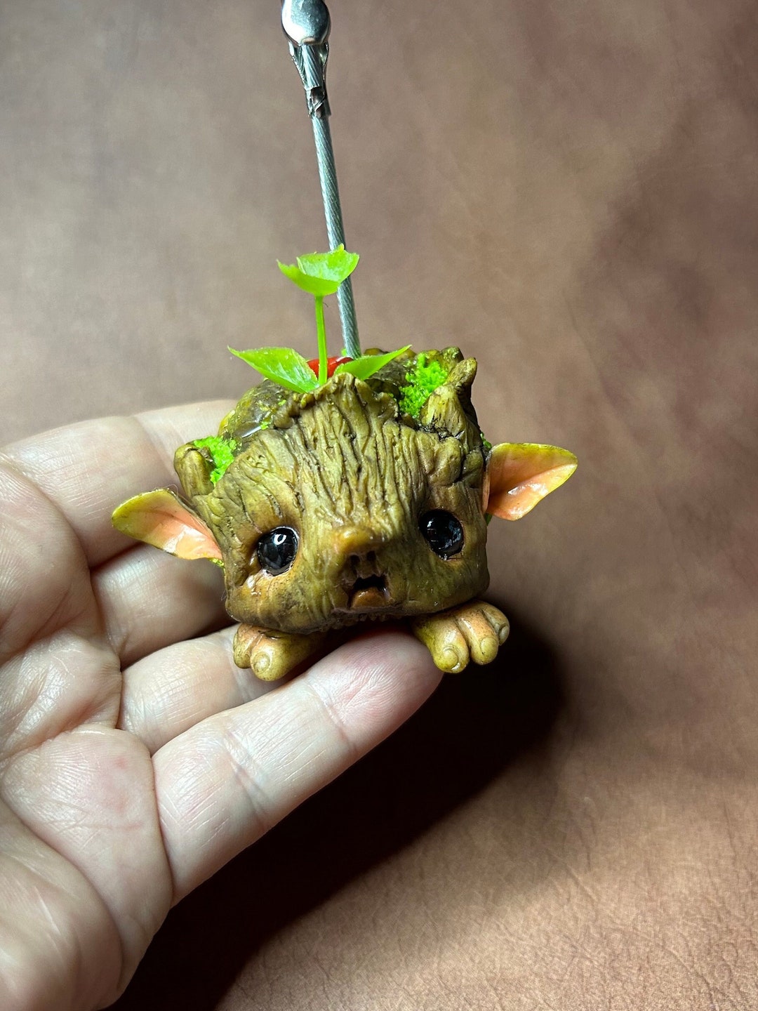 Cute Stump Troll, Fantasy Creature, Photo Holder Handmade Decor ...