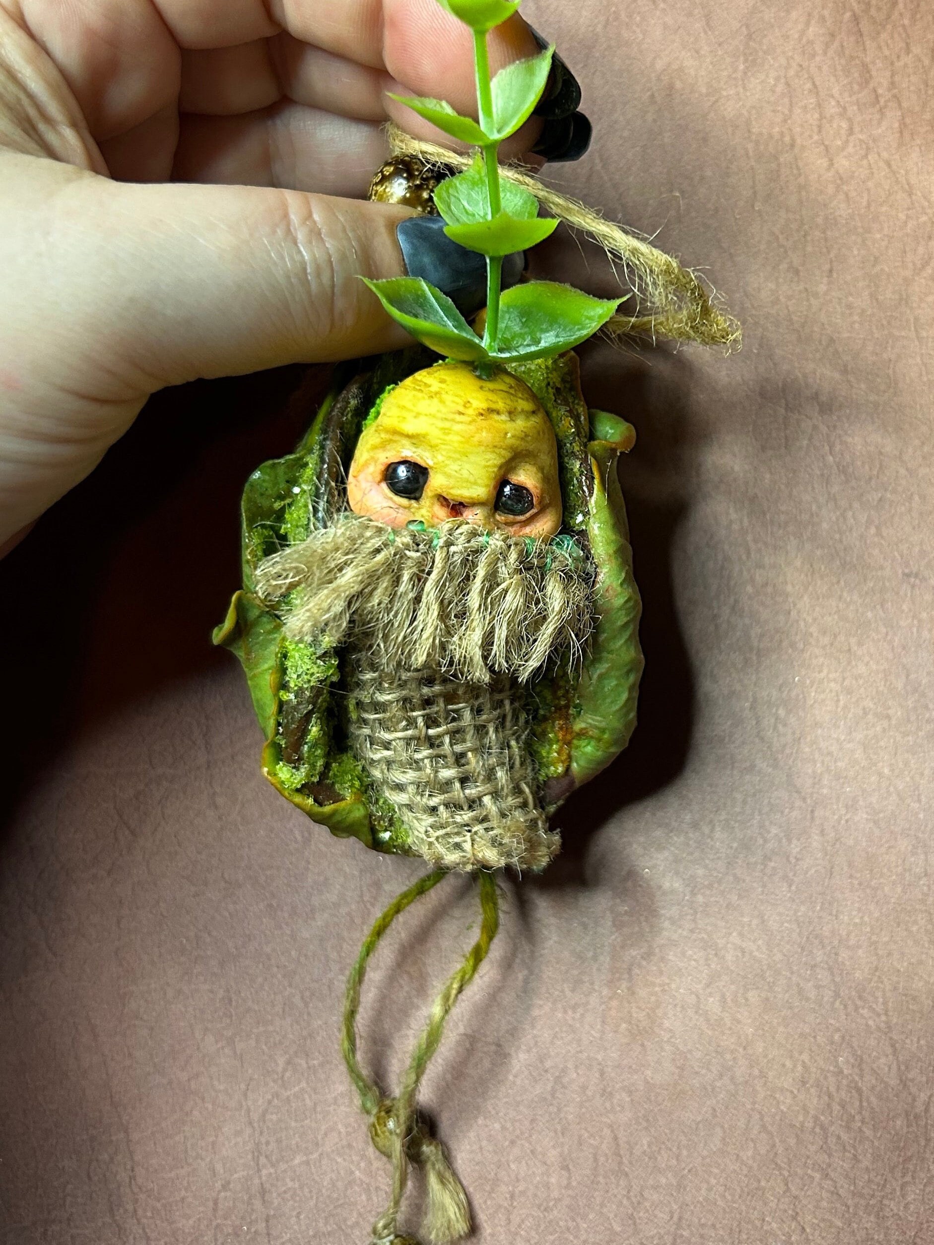 Cute Baby Mandragora With Its Cocoon, Fantasy Creature Mandrake ...