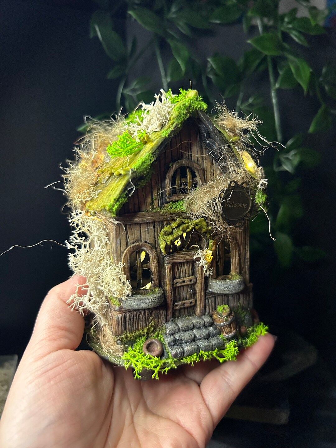 Abandoned House Miniature, Handmade Fimo Polymer Clay Creation, OOAK ...