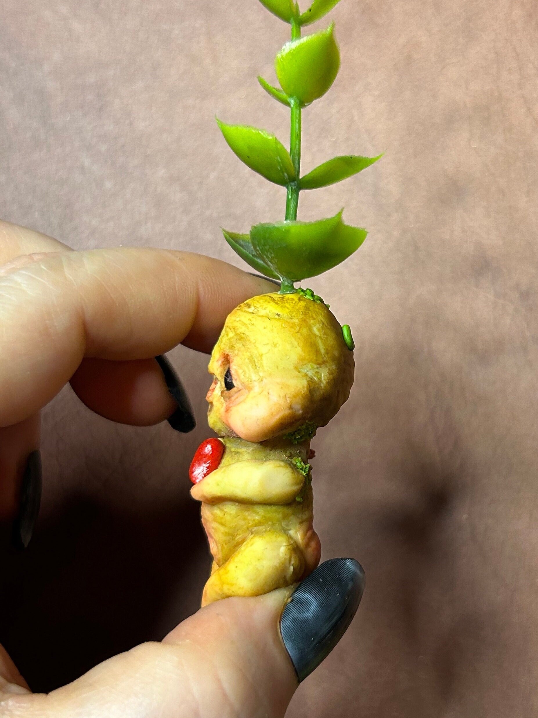 Cute Baby Mandragora With Its Cocoon, Fantasy Creature Mandrake ...