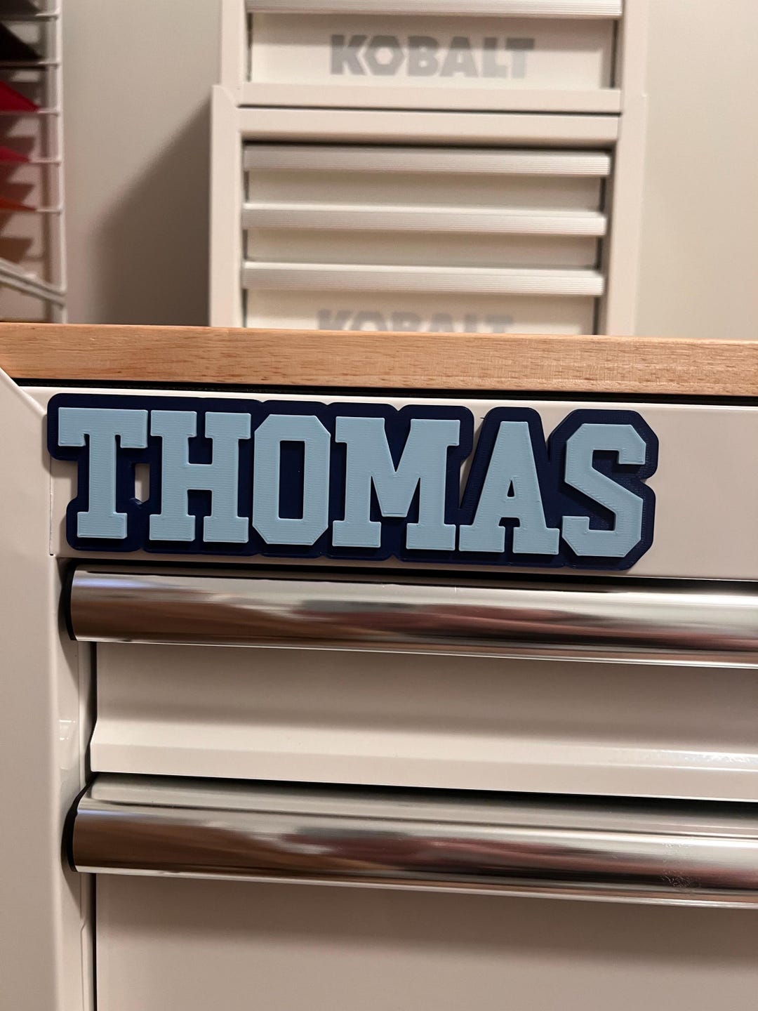 Custom Varsity Toolbox Name Magnet - Etsy