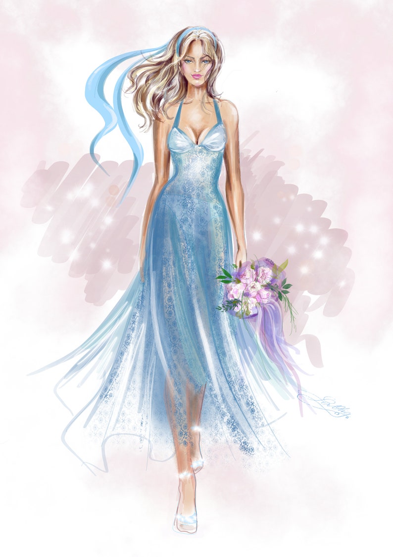 DIGITAL Download Print Printable Fashion Illustration SPRING - Etsy