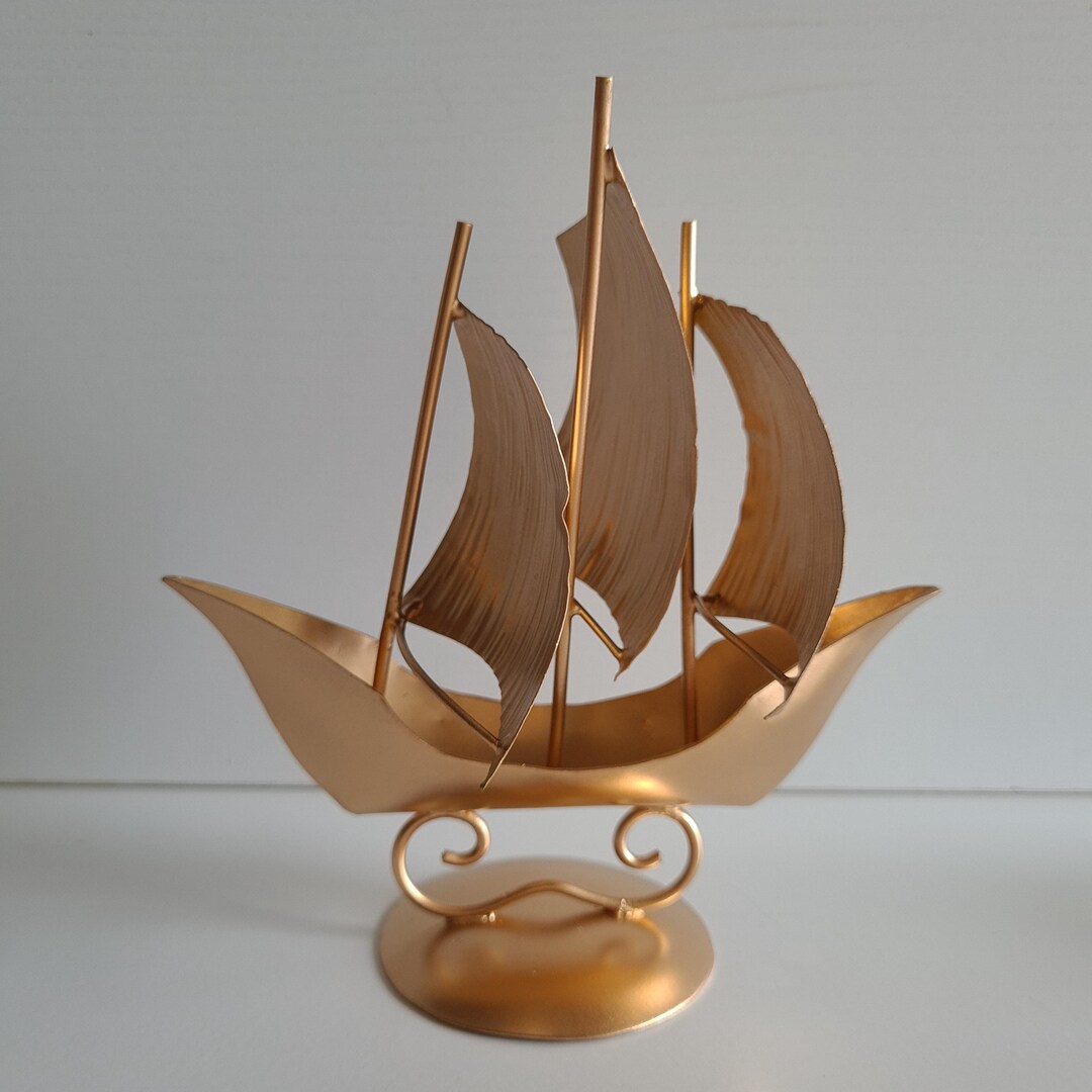 Sailing Ship Vessel, Handcrafted Brass Figure - Etsy