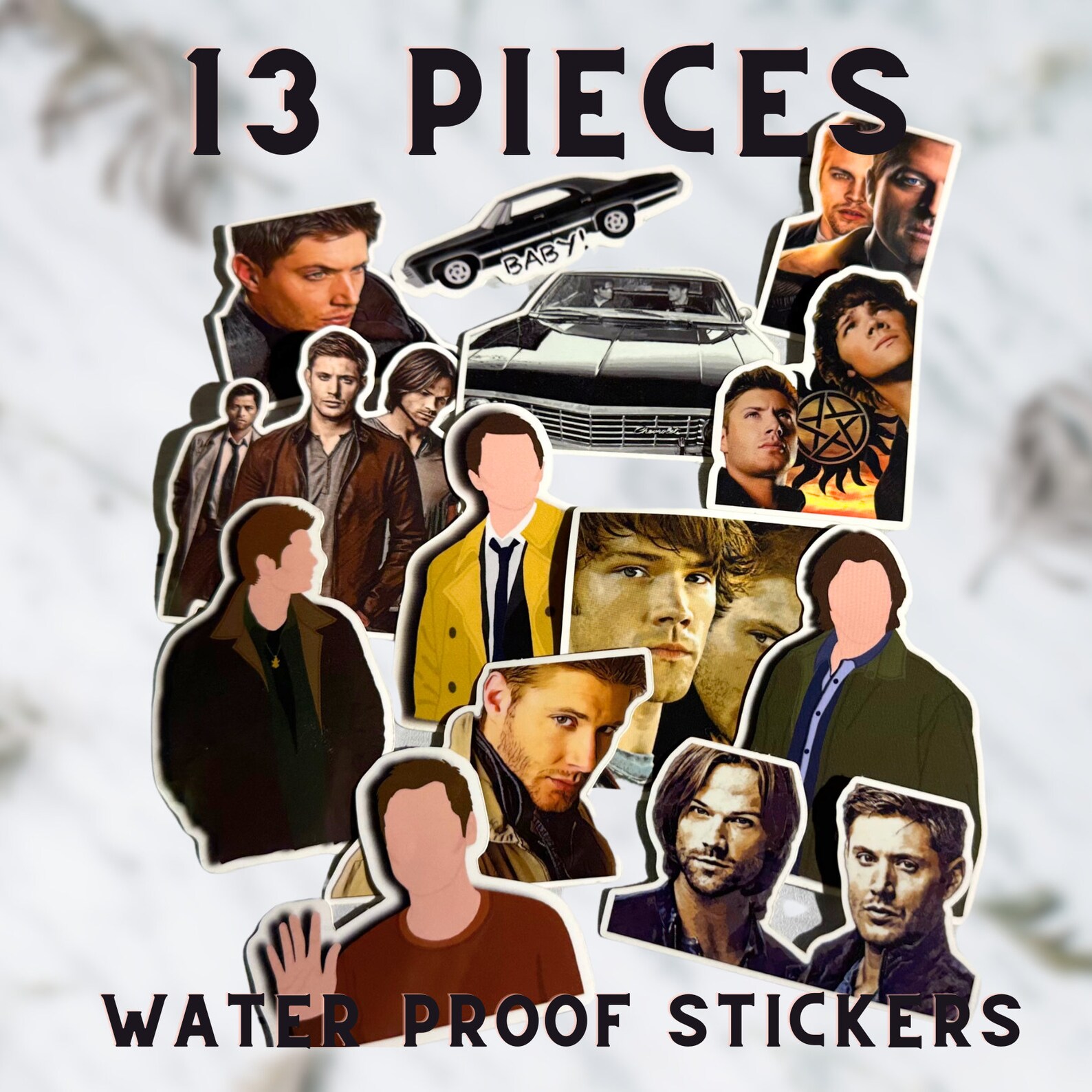 Waterproof Supernatural Sticker Pack - Etsy