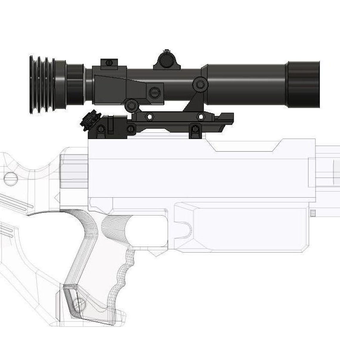 Fallout Inspired SCOPE (DKS-501) for Nerf Alpha Trooper (digital STL ...