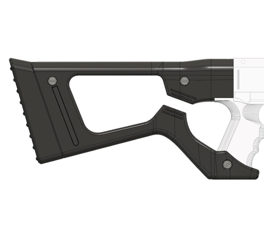 Fallout Inspired STOCK (DKS-501) for Nerf 'elite' Universal Stock ...