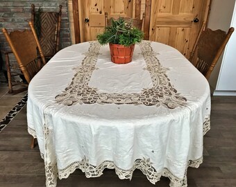 Battenburg Lace Tablecloth - Etsy