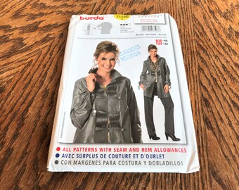 Uncut Burda Sewing Pattern 6274 Misses Blouse Size 8-18 FF - Etsy