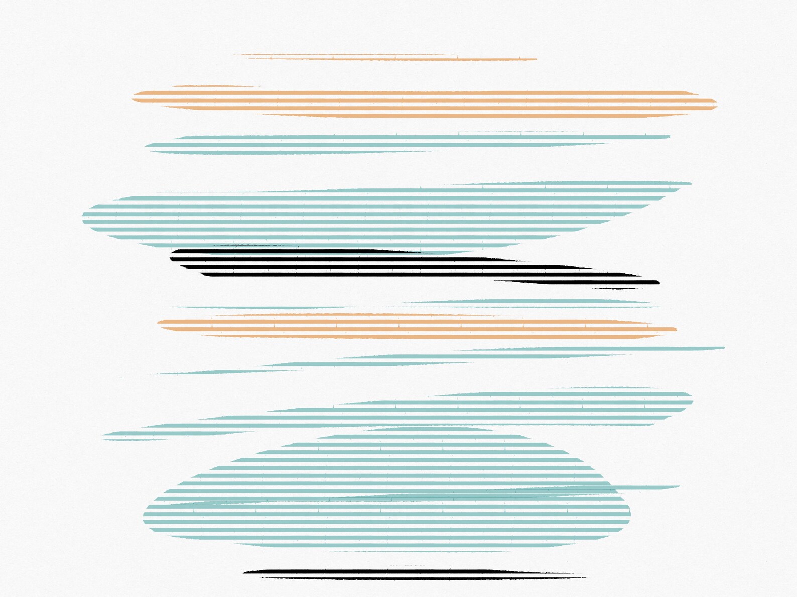 Abstract Lines Digital Art Print Unique Wall Decor Colorful | Etsy