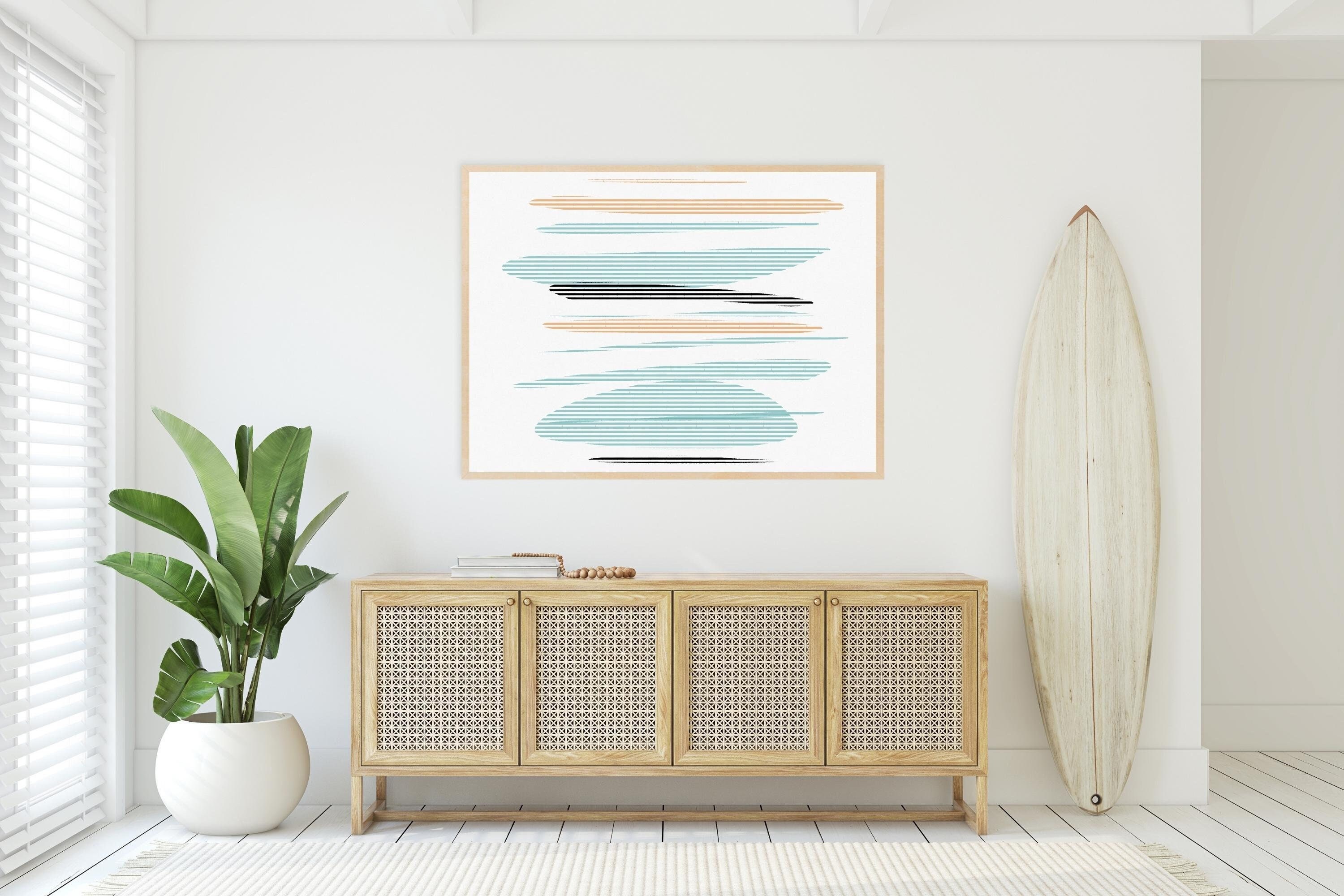 Abstract Lines, Digital Art Print, Unique Wall Decor, Colorful Art ...