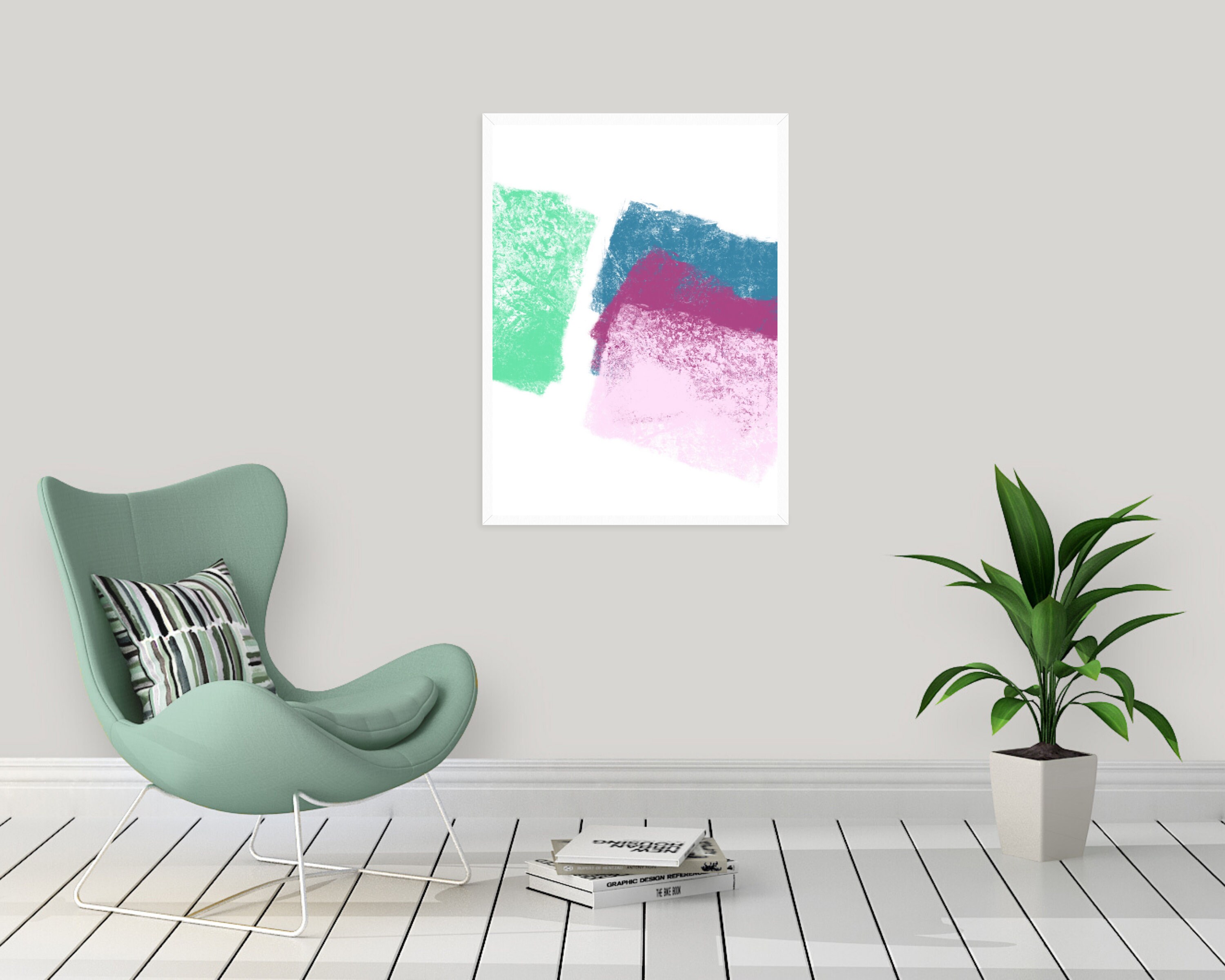 Vibrant Art Print, Colorful Wall Art, Abstract Home Decor, Home Wall ...