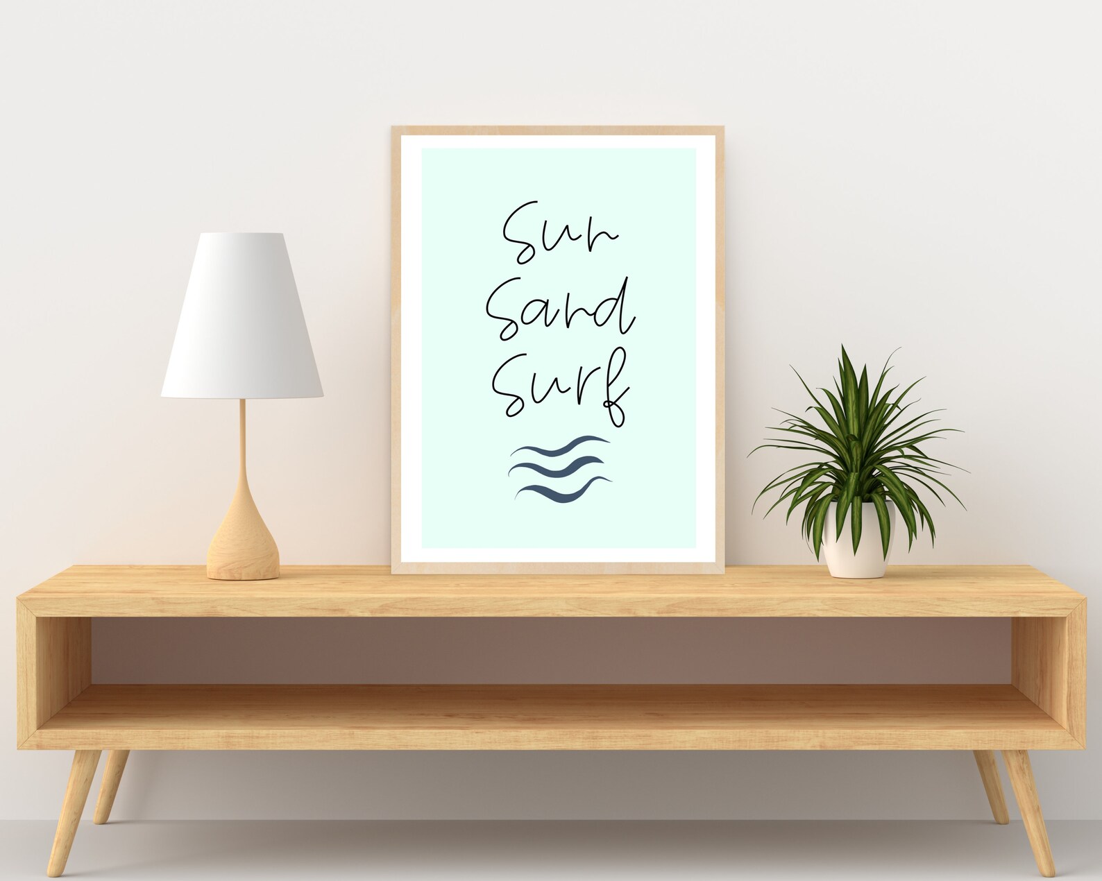 Sun Sand Surf Art Print, Beach Inspired Wall Decor, Coastal Art ...
