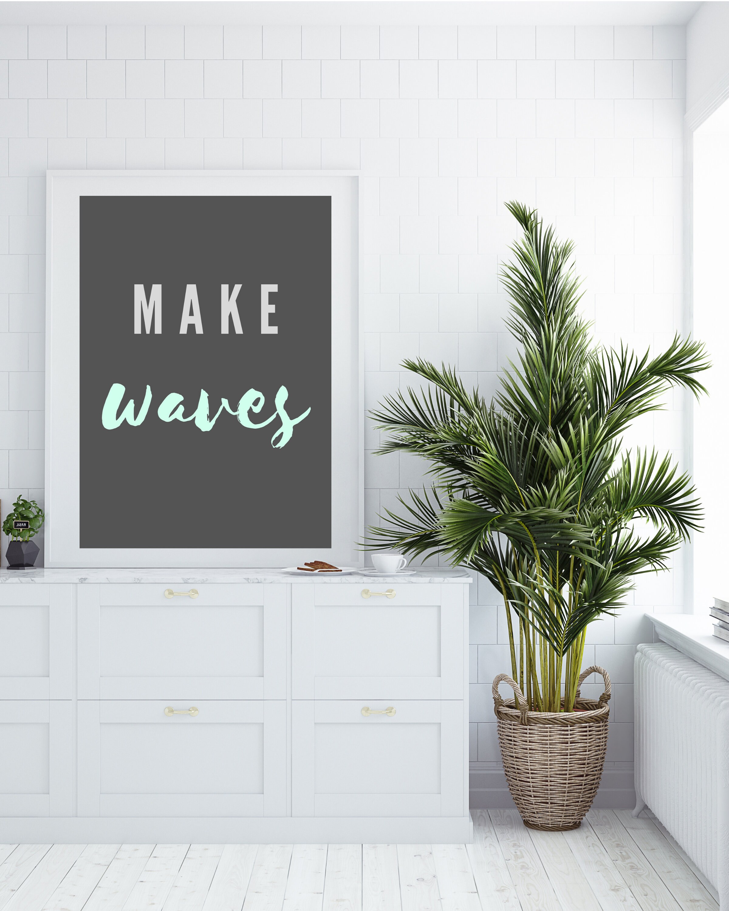 Make Waves Art Print, Instant Download, Printable Wall Art, Beach ...