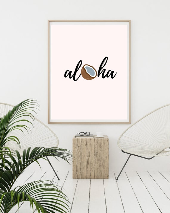 Arte De Pared Aloha Para Imprimir Pantalones De Aloha Para Imprimir.