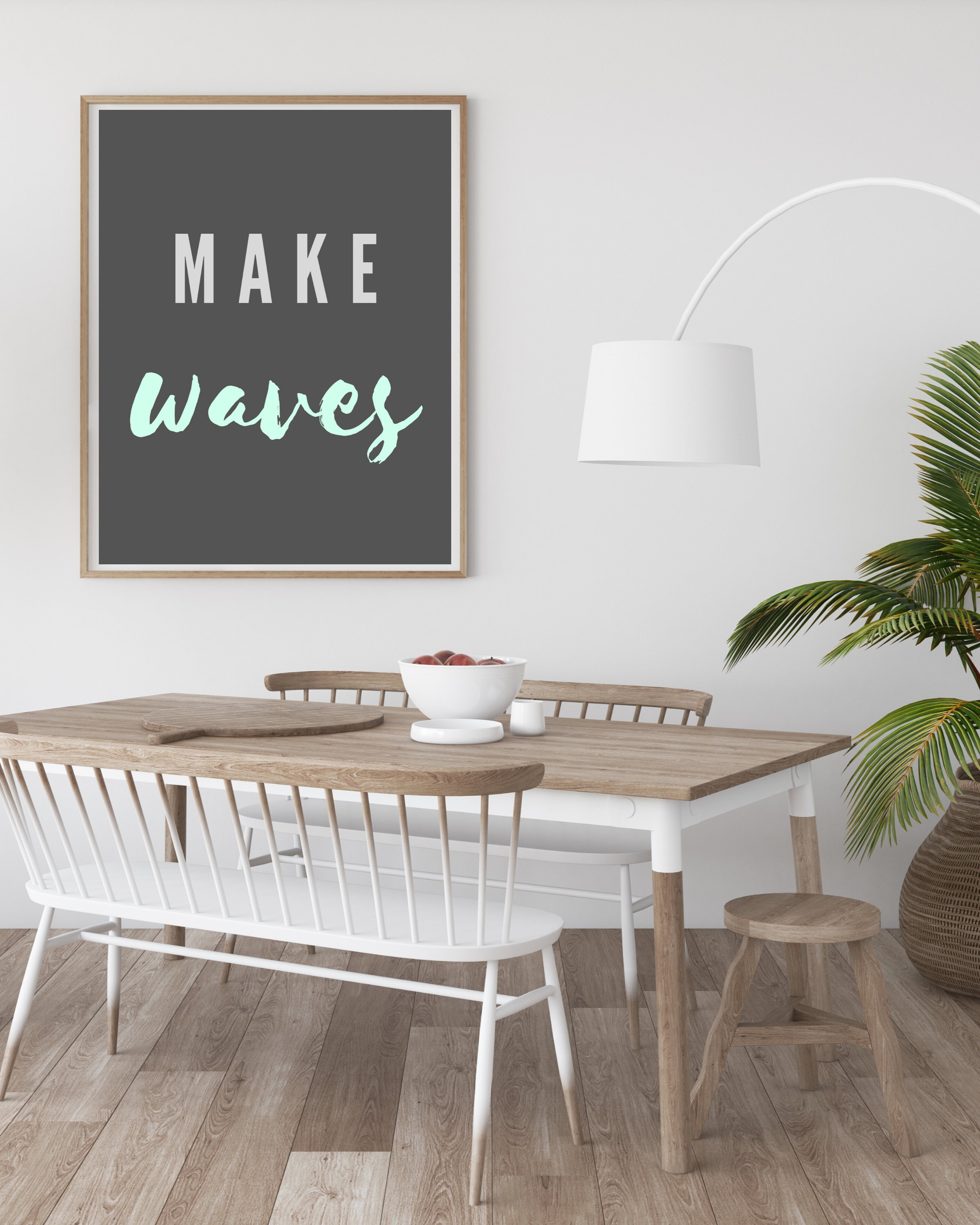 Make Waves Art Print, Instant Download, Printable Wall Art, Beach ...