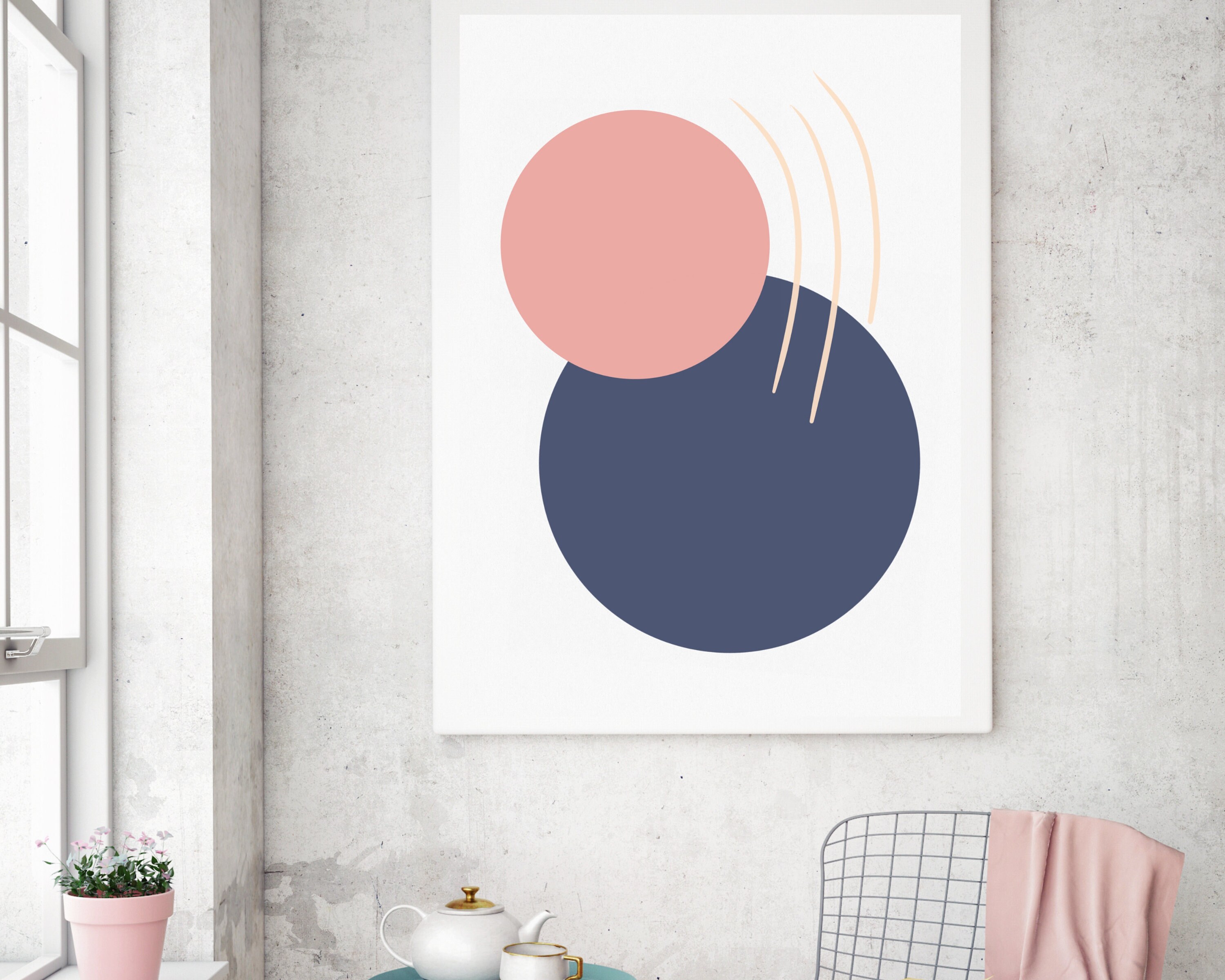 Unique Shape Print Cute Colors and Design Digital Art Print - Etsy