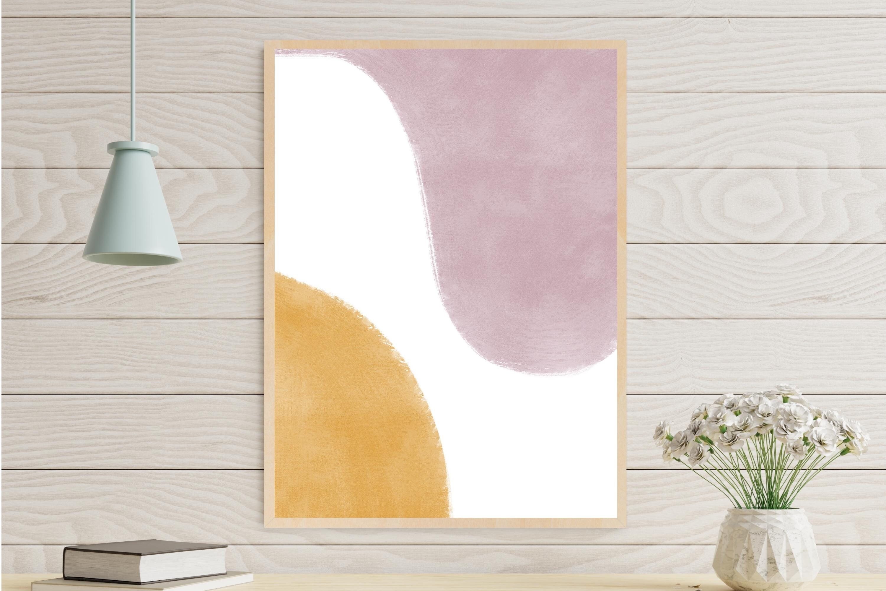 Minimalist Art Print, Printable Decor, Instant Download, Purple ...