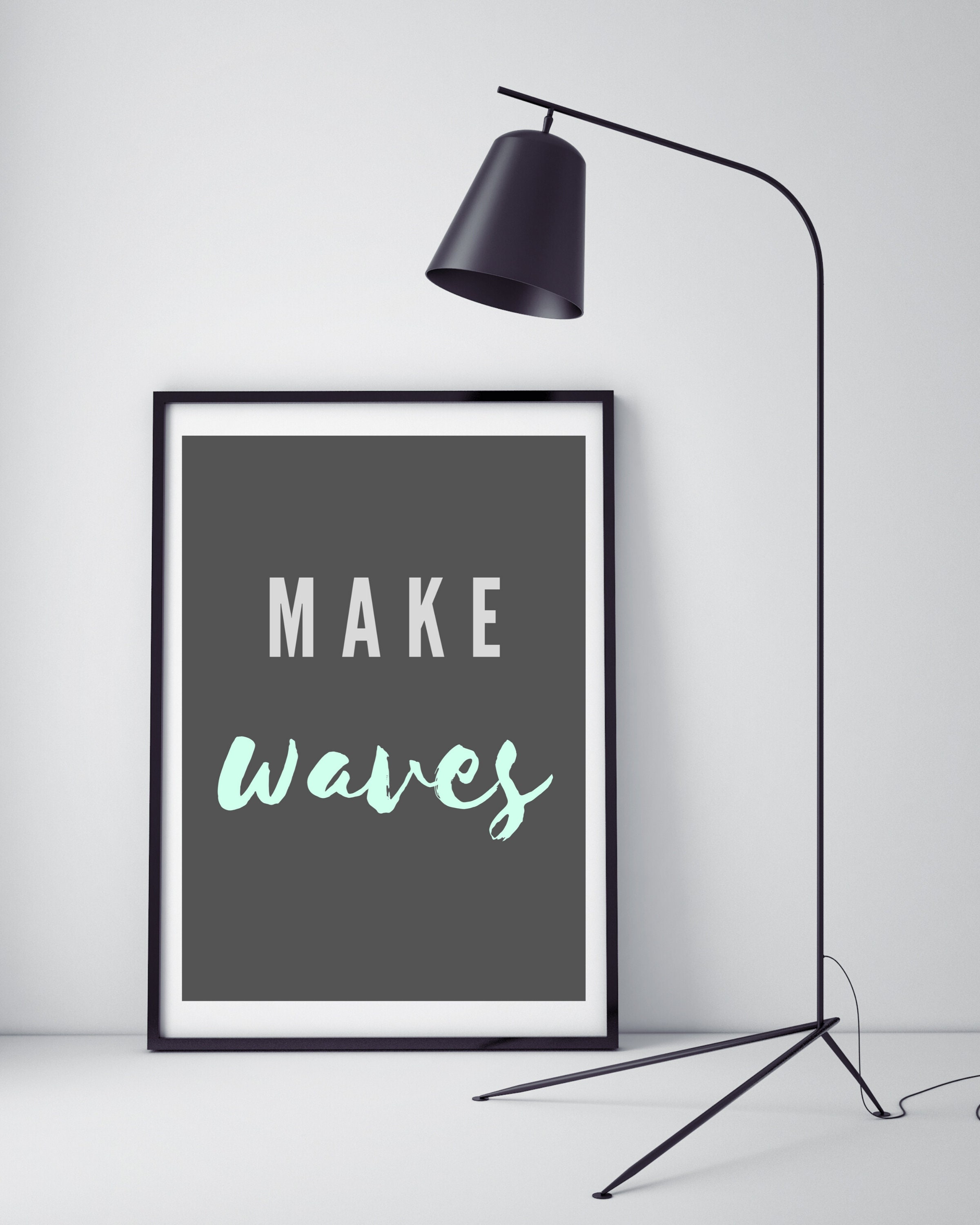 Make Waves Art Print, Instant Download, Printable Wall Art, Beach ...