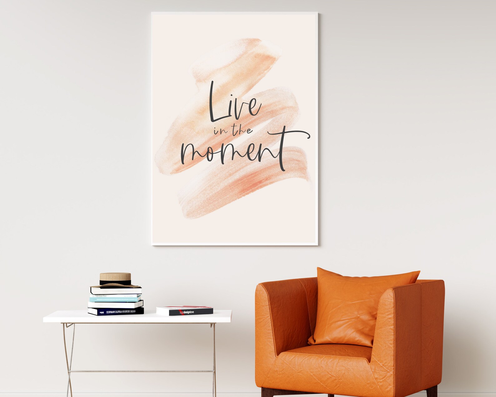 Inspirational Wall Art Live in the Moment Quote Printable - Etsy