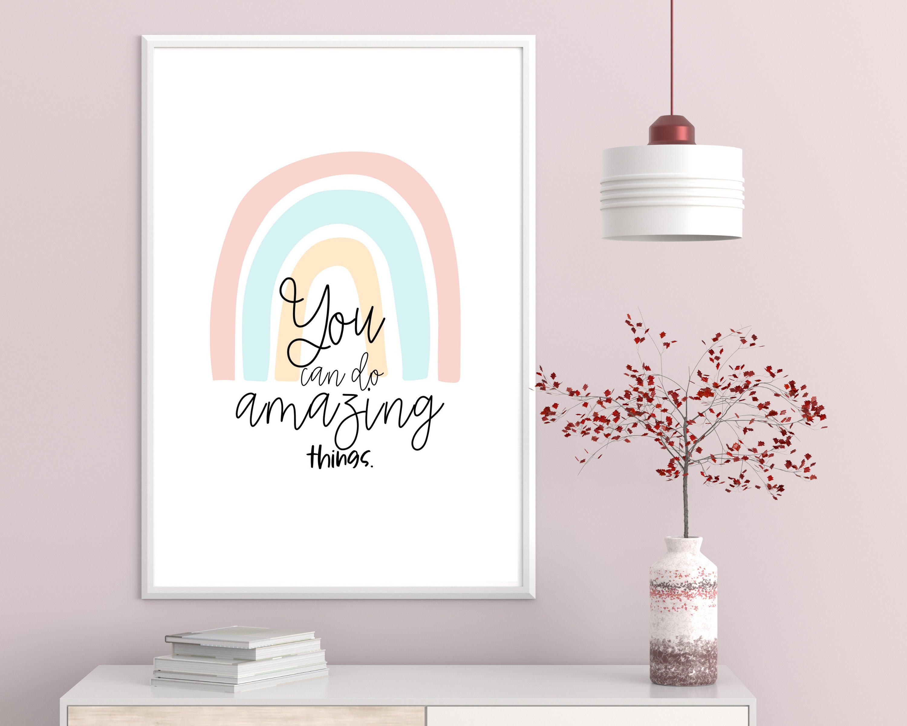 You Can Do Amazing Things Art Print, Uplifting Quotes, Printable Wall ...