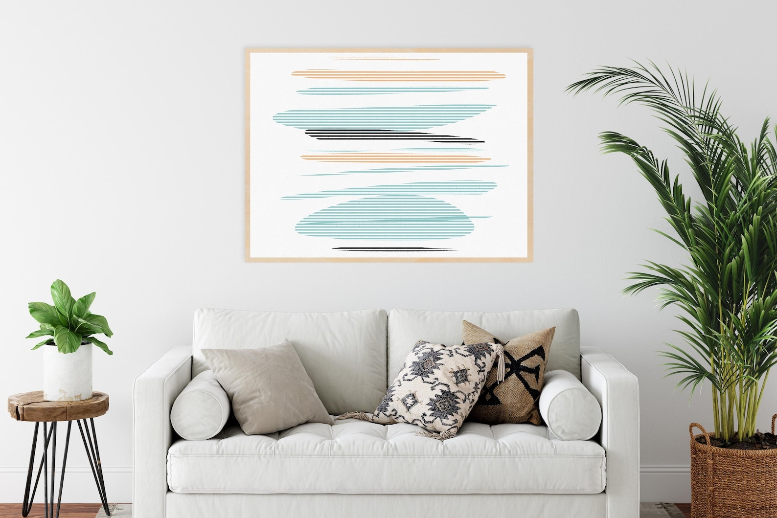 Abstract Lines, Digital Art Print, Unique Wall Decor, Colorful Art ...
