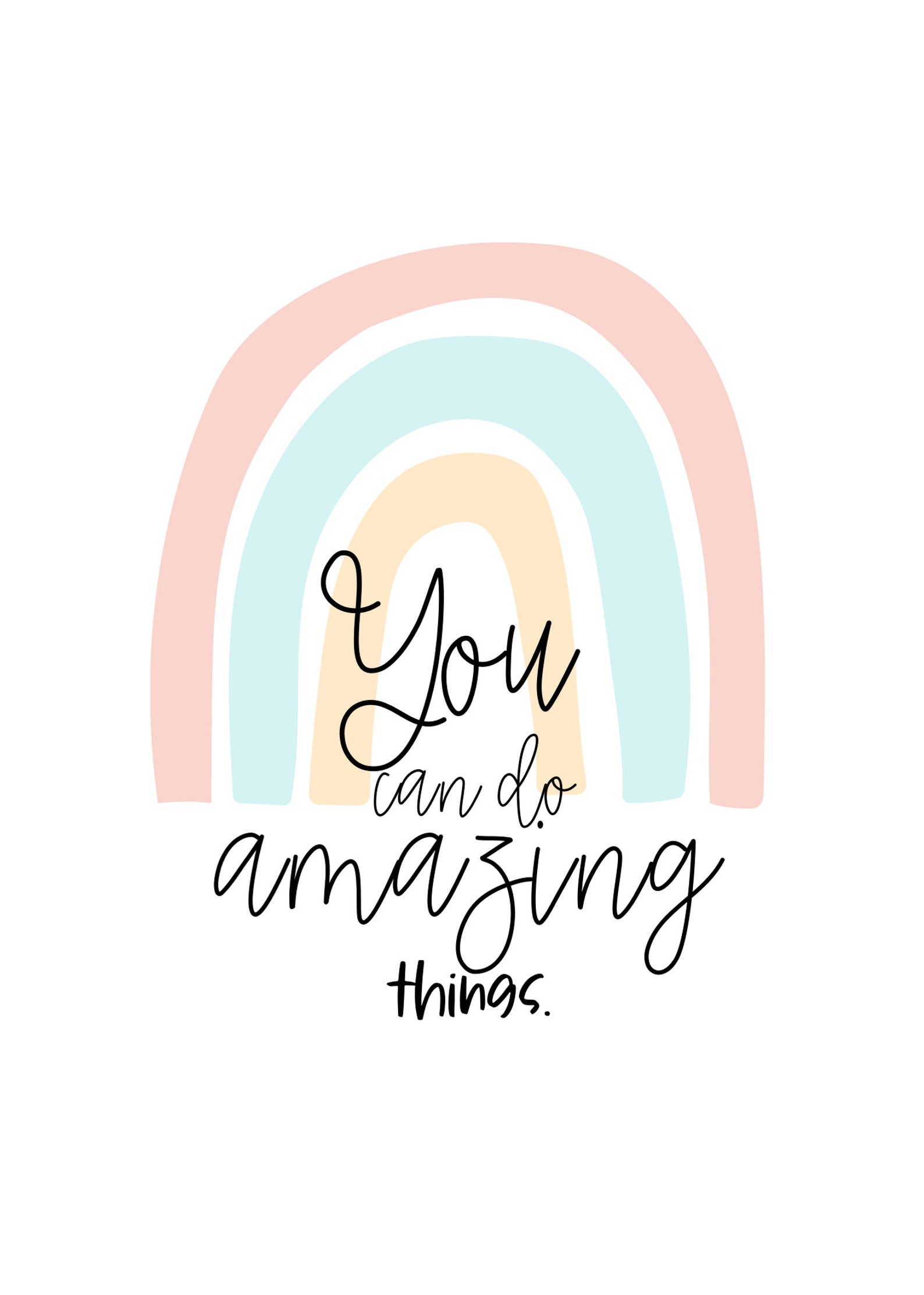 You Can Do Amazing Things Art Print, Uplifting Quotes, Printable Wall ...