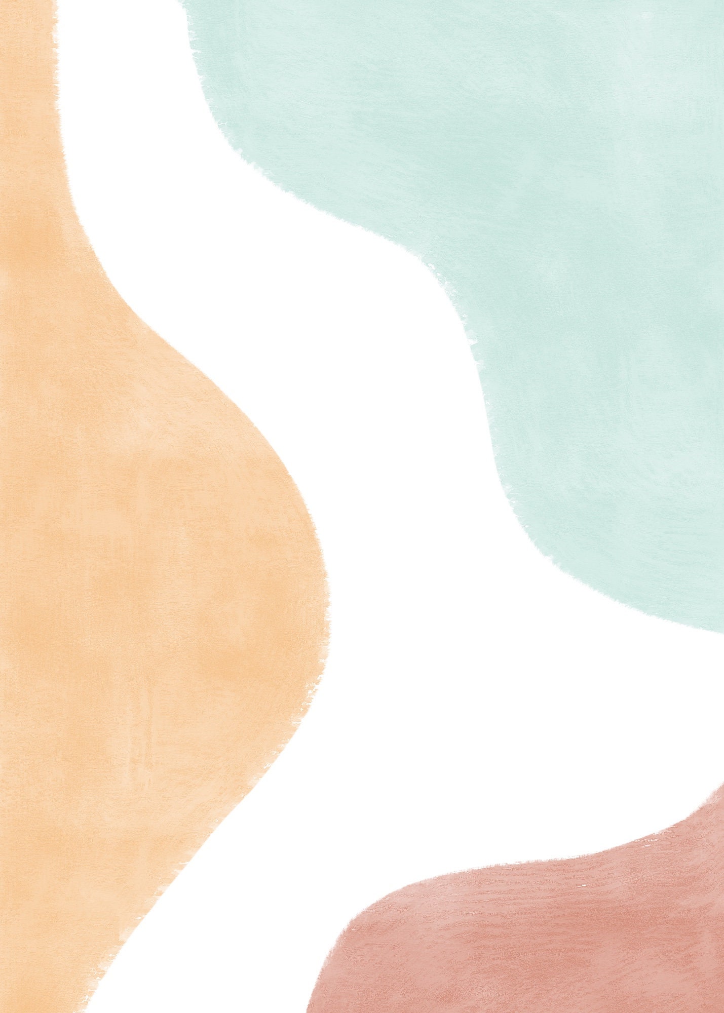 Pastel Wall Art Print, Abstract Decor, Unique Design, Printable Decor ...