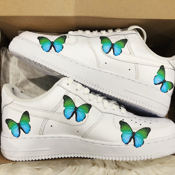 Nike Green Butterfly Shoes - Etsy