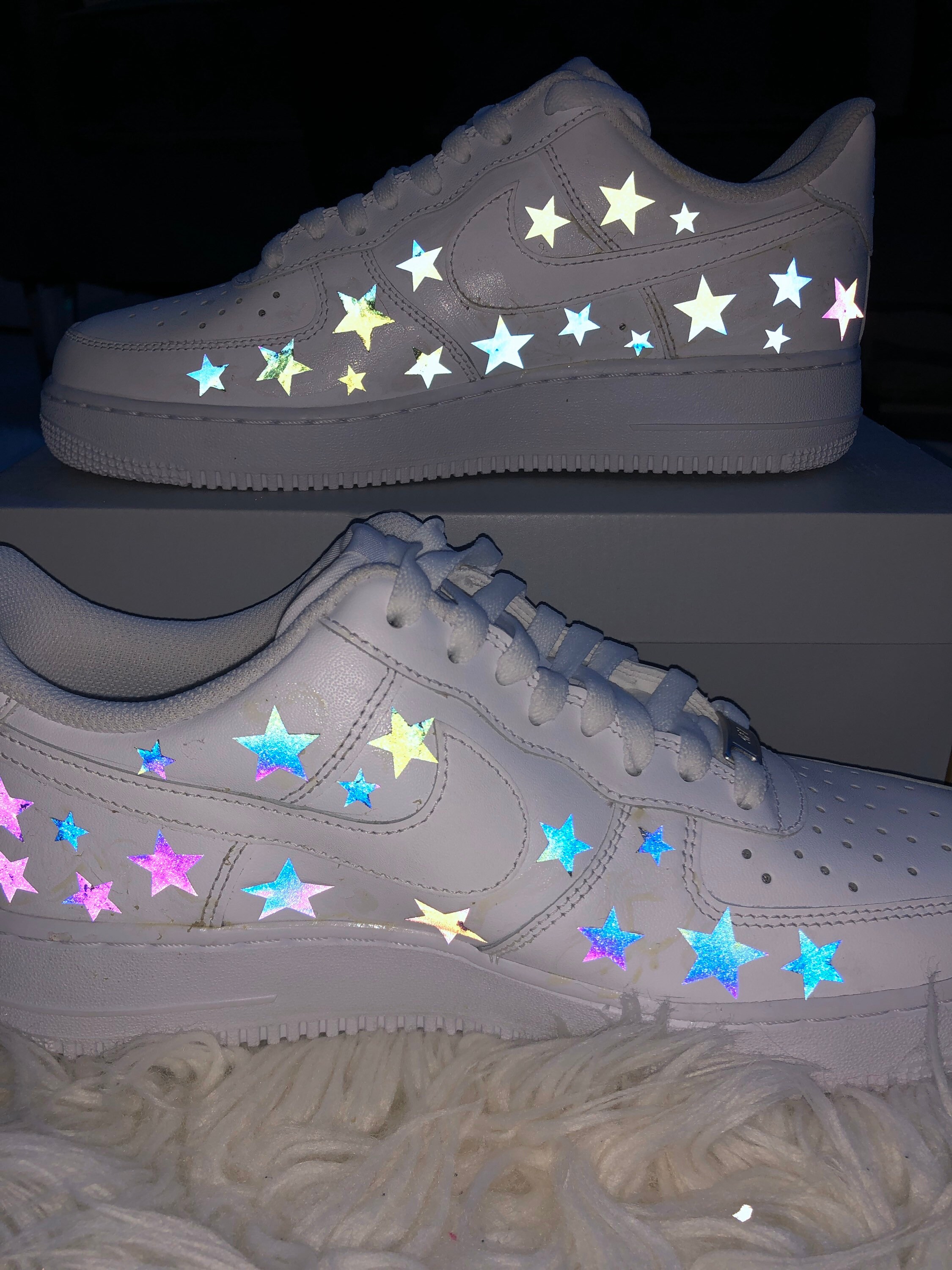 Reflective Rainbow Stars 3M Heat Transfer DECAL STICKERS ONLY - Etsy