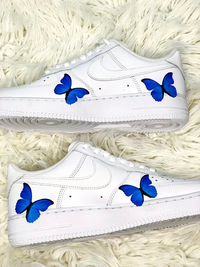 Butterfly Blue 3M Heat Transfer DECAL ONLY Stickers Nike Air - Etsy