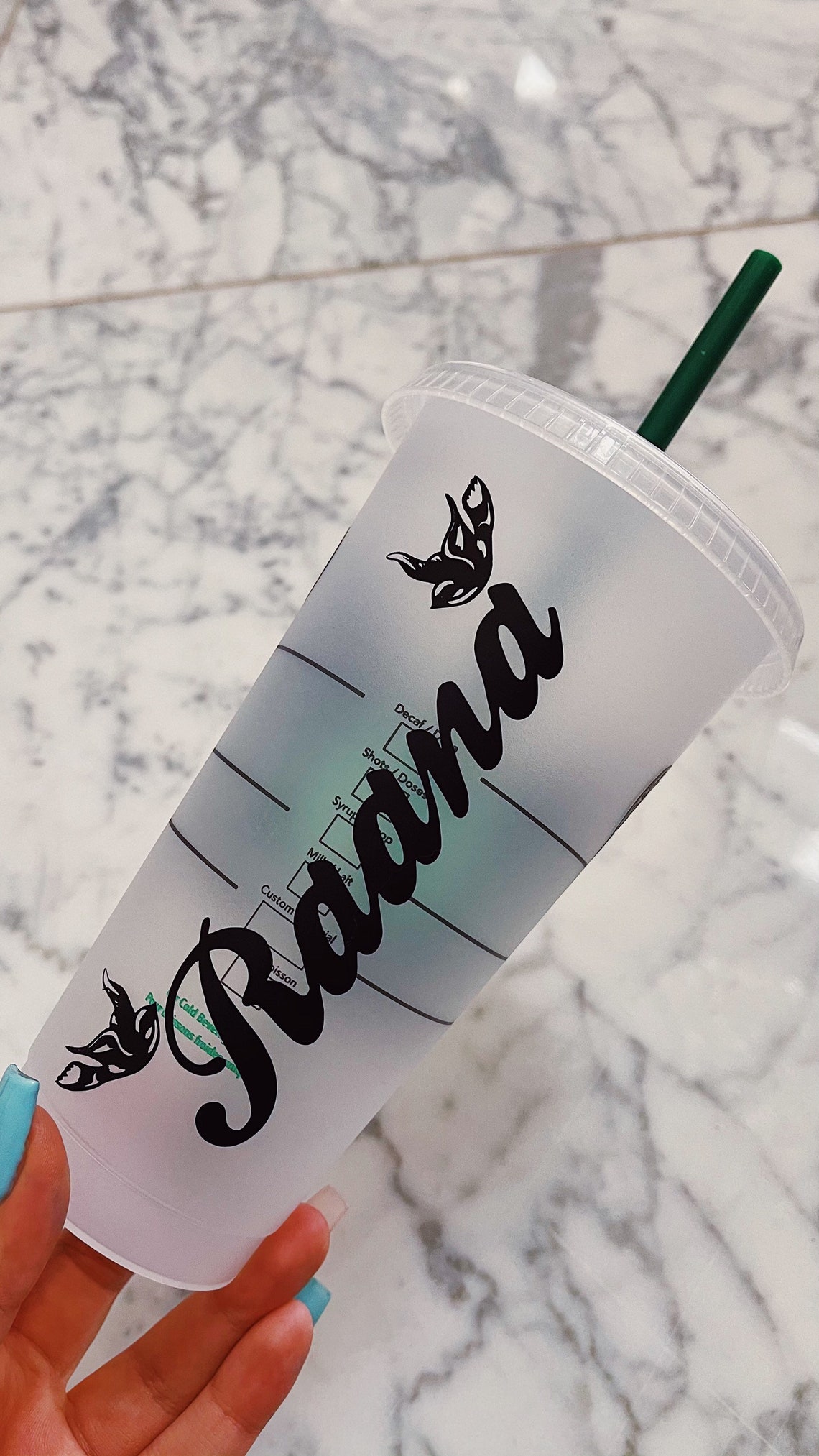 Harry Styles Butterfly Moth Tattoo Starbucks Cup Starbucks | Etsy