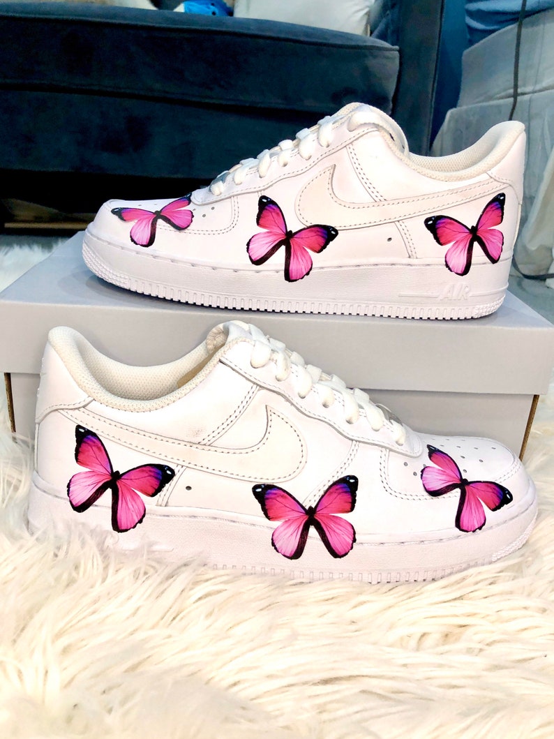 Butterfly Hot Pink 3M Heat Transfer Decal Stickers Nike Air | Etsy