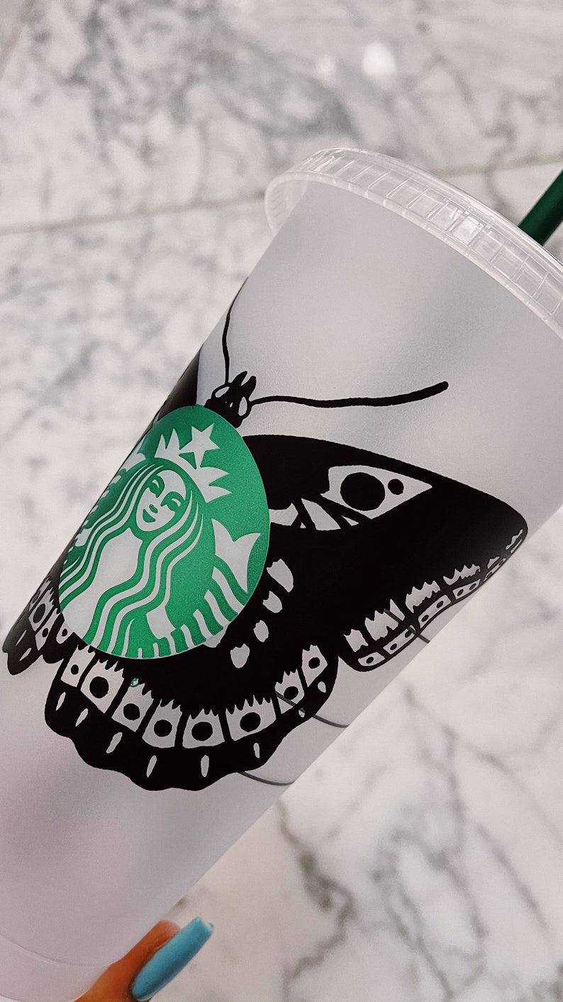 Harry Styles Butterfly Moth Tattoo Starbucks Cup Starbucks - Etsy