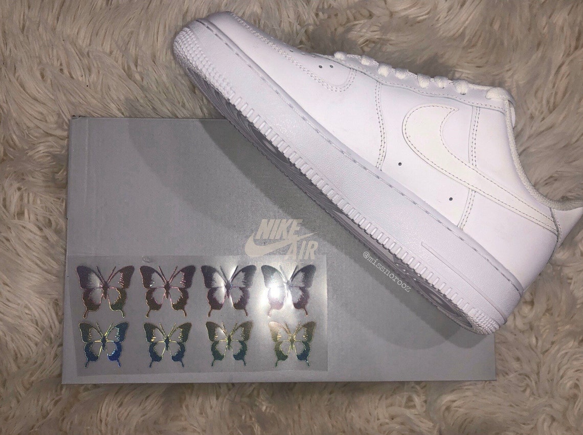 Rainbow Reflective Butterfly 3M Heat Transfer DECAL STICKERS | Etsy